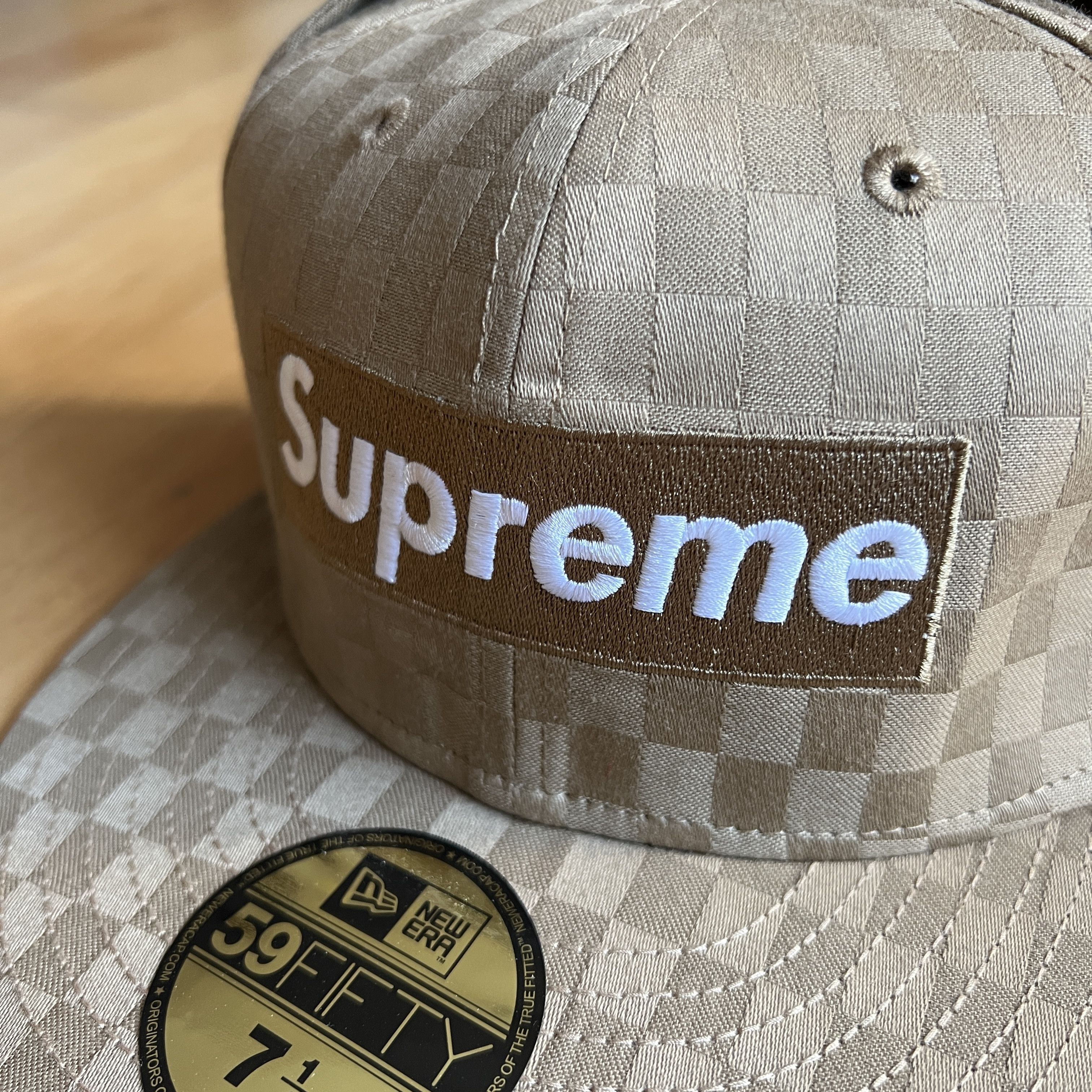 Supreme Old Supreme box logo trooper newera 7 1/4 | Grailed