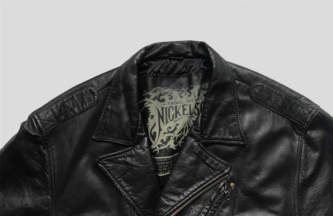 Vintage Vintage Nickelson Funky Punky Oversized Leather Jacket | Grailed