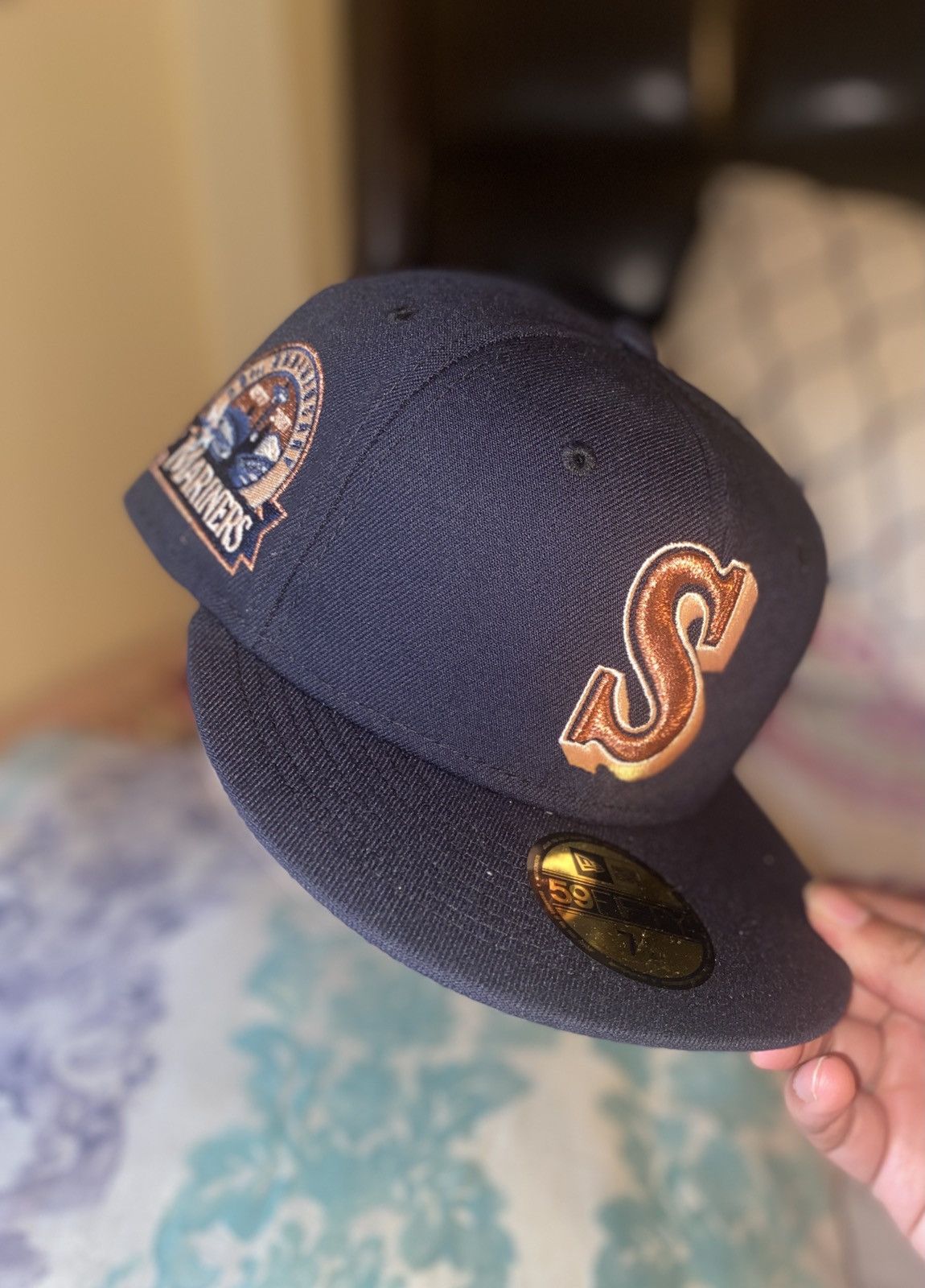 Hat Club × MLB × New Era Exclusive Seattle Mariners s logo fitted hat ...