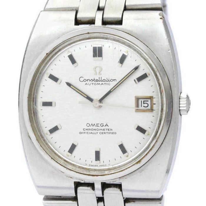 Omega Vintage OMEGA Constellation Chronometer Cal 1001 Steel Watch 166. ...