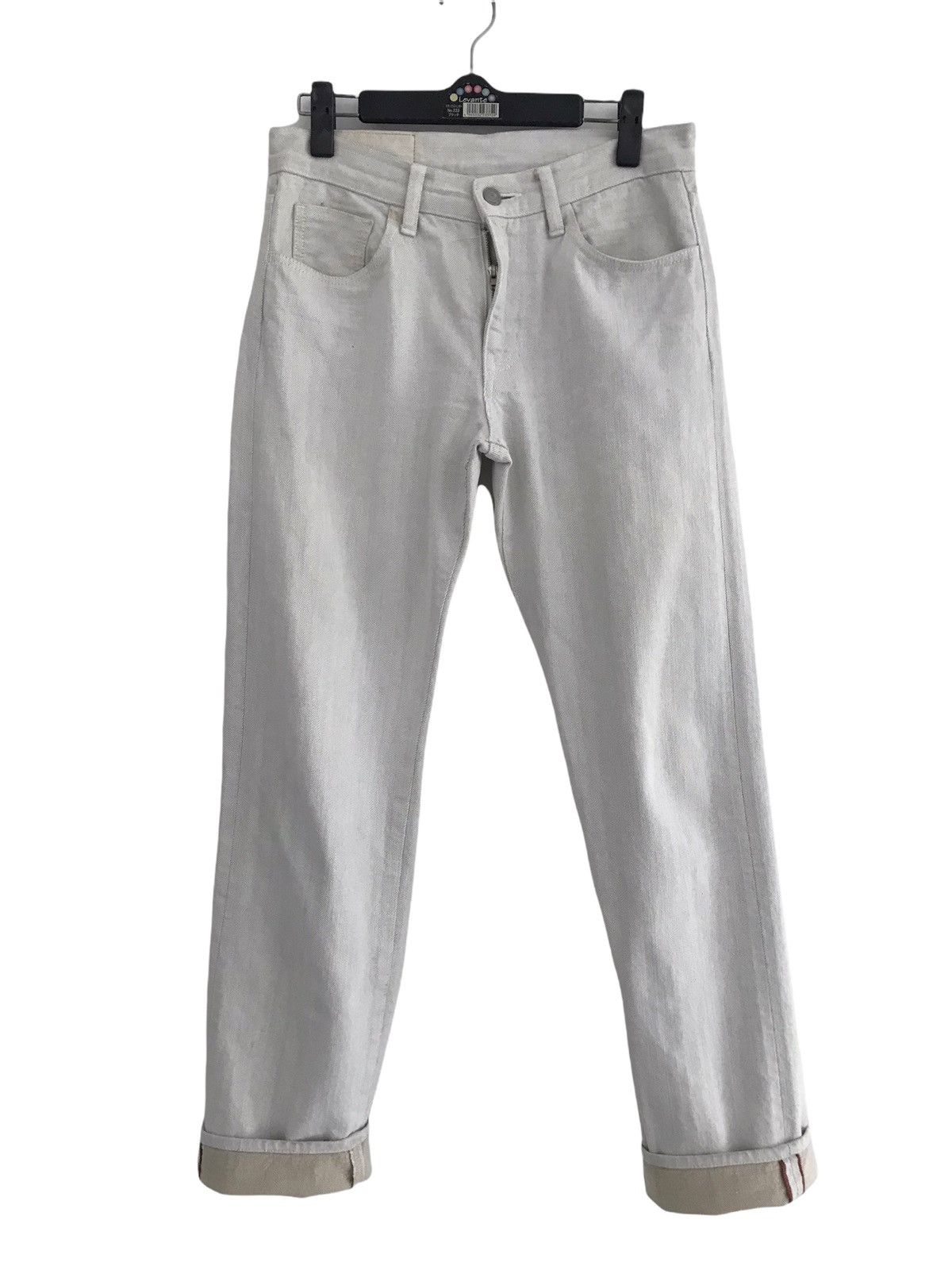 Tomorrowland TOMORROWLAND Japan Red Selvedge Leather Patch Jeans | Grailed