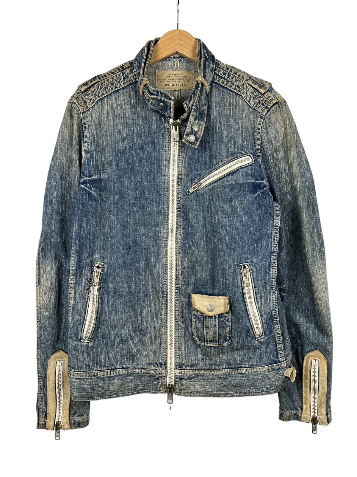 Avirex × Denim Jacket × Vintage Vintage Avirex Denim Rider Jacket | Grailed