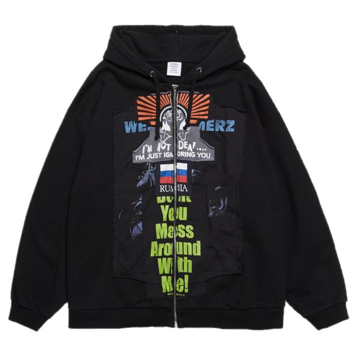 Vetements Vetements "Russian Patch" Zip Hoodie | Grailed