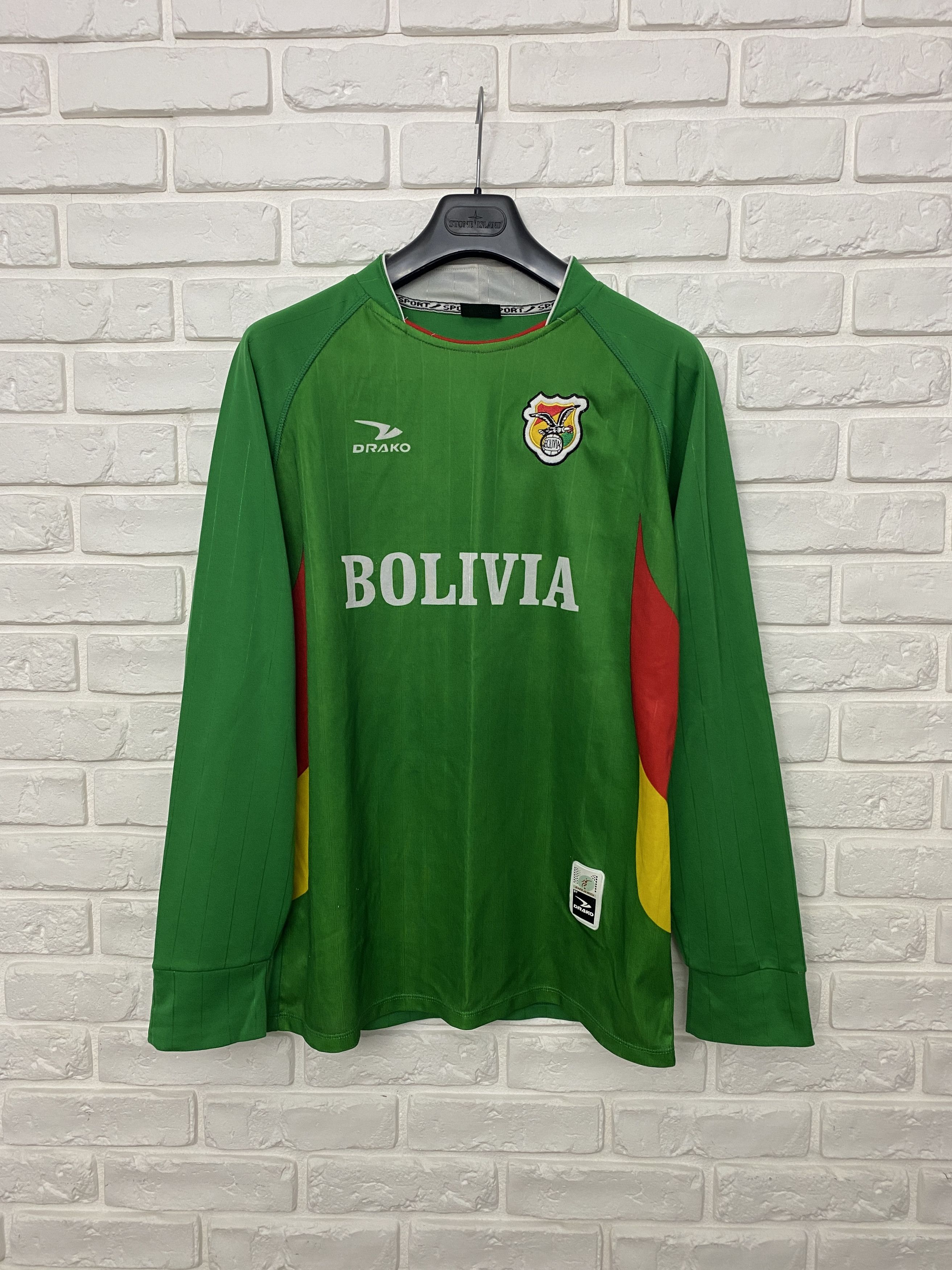 Vintage 2000s Bolivia Drako Football Shirt Soccer Jersey Long Size M ...