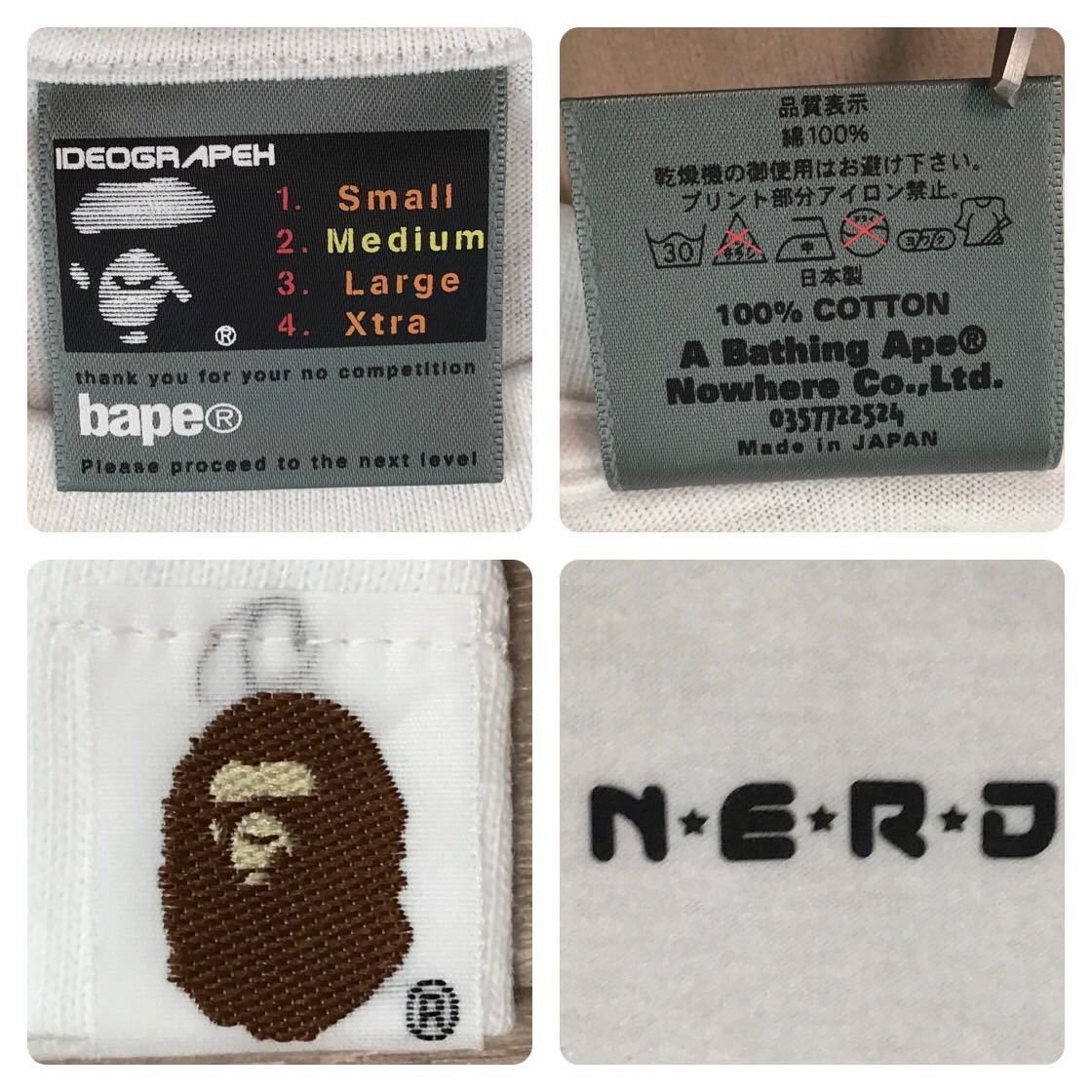 Bape × Nigo × Pharrell BAPE × N.E.R.D T-shirt STAR TRAK Pharrell NERD ...