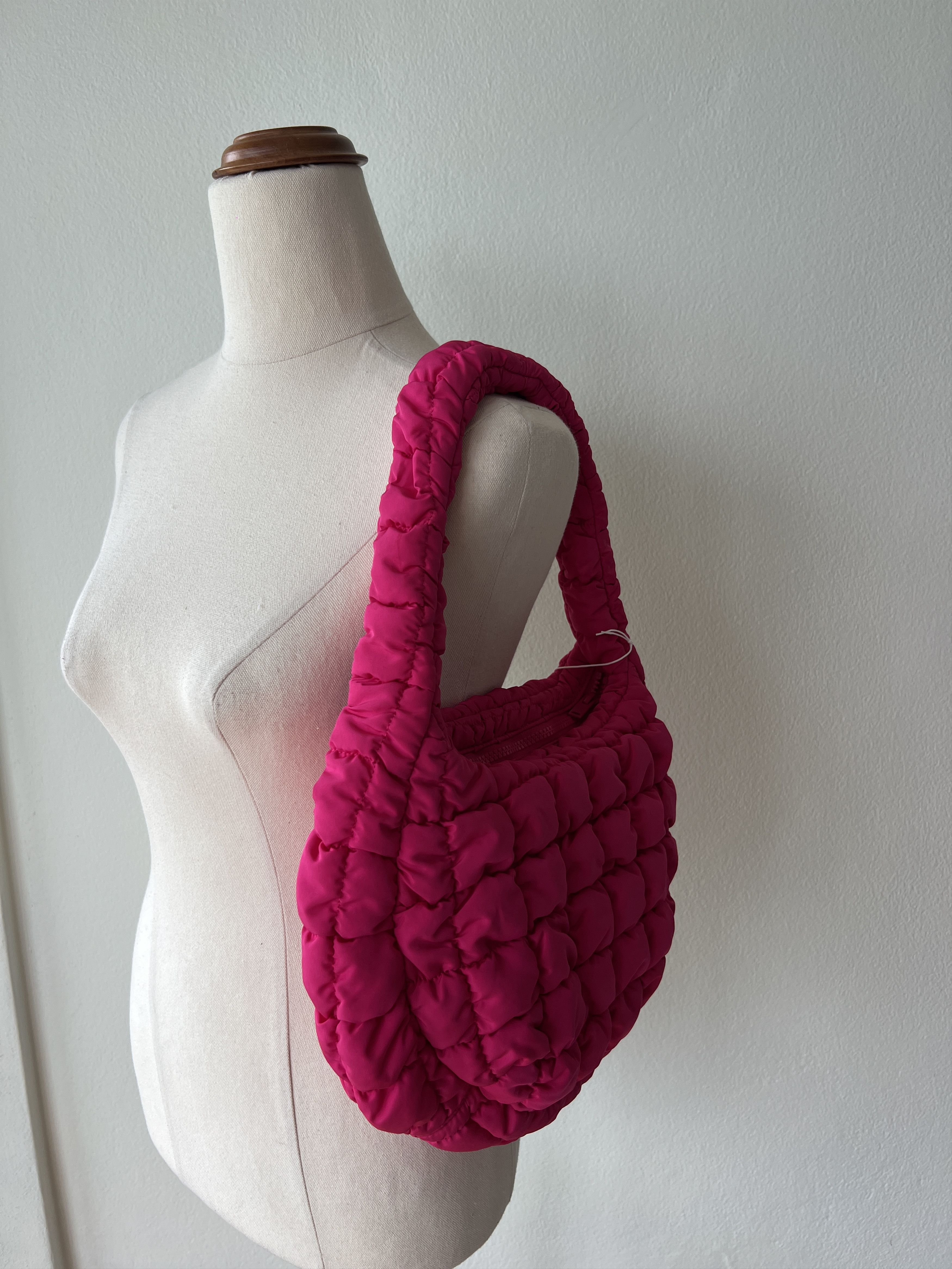 Cos pink quilted cloud mini shoulder bag | Grailed