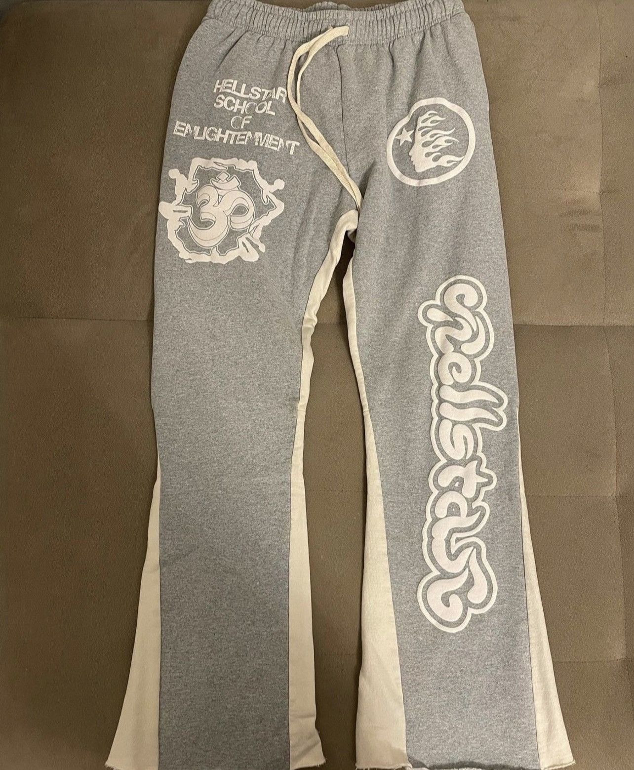 HELLSTAR Hellstar Flared Sweatpants Grey | Grailed