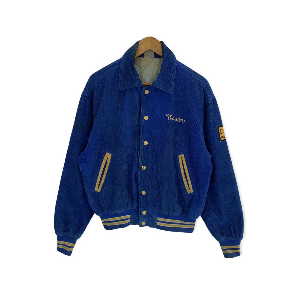 Varsity Jacket × Vintage Vintage Springfield corduroy varsity jacket ...