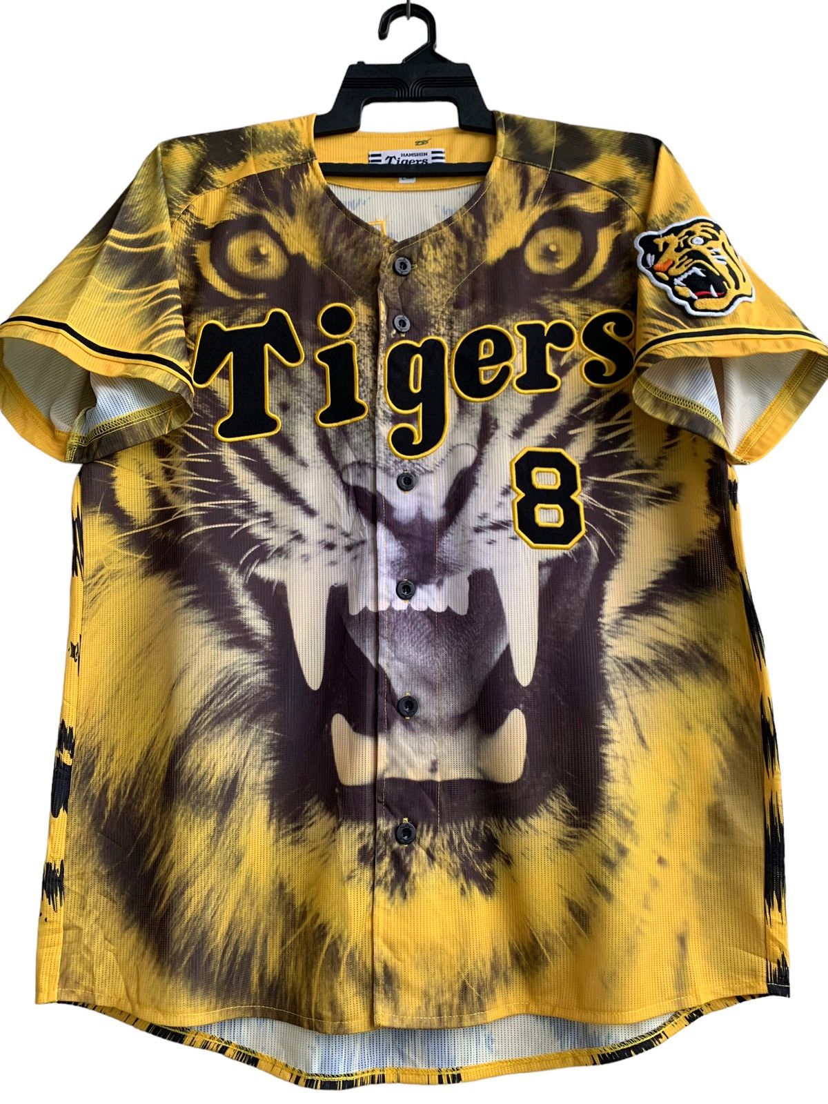 Japanese Brand × Jersey × Onitsuka Tiger Vintage Over Print Tiger Face ...