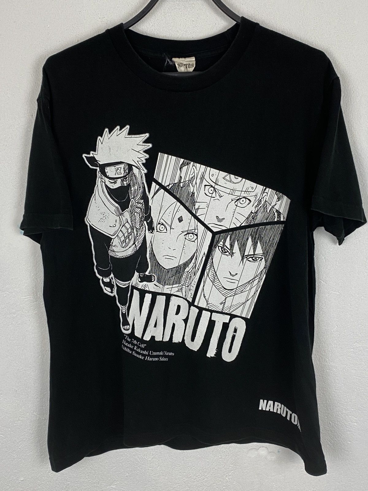 Anime Vintage Naruto Anime The 7th Cell T-Shirt In Black | Grailed