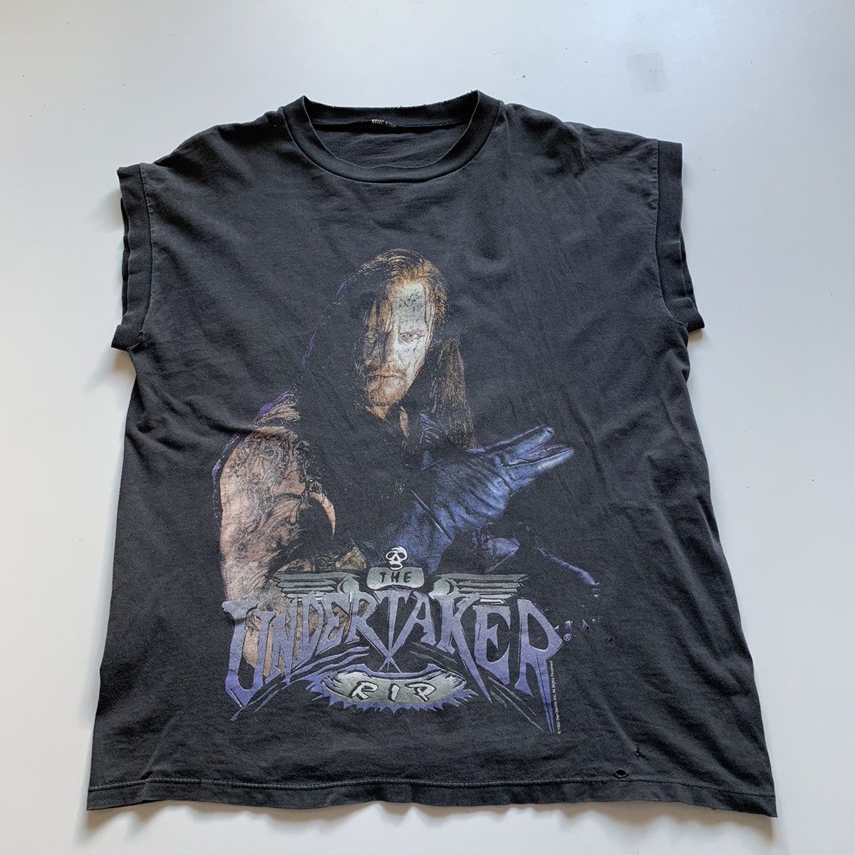 Vintage × WWE × WWF Vintage 90s the undertaker sleeveless tank top WWF ...