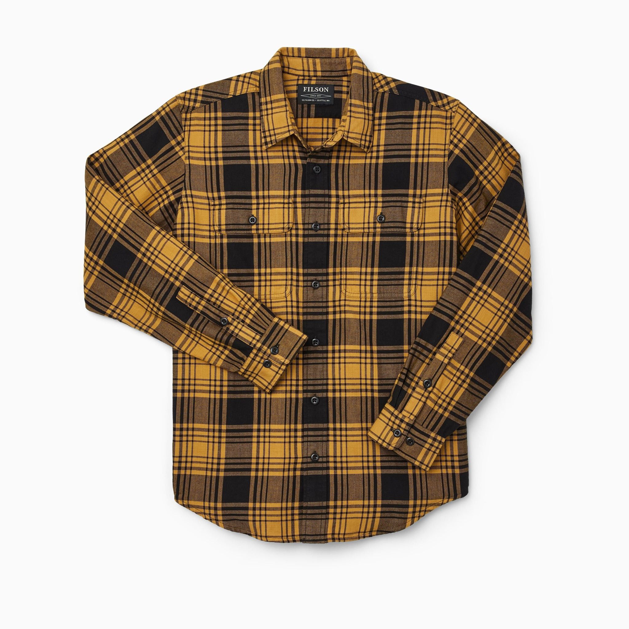 Filson Scout Flannel Shirt / Black & Gold | Grailed