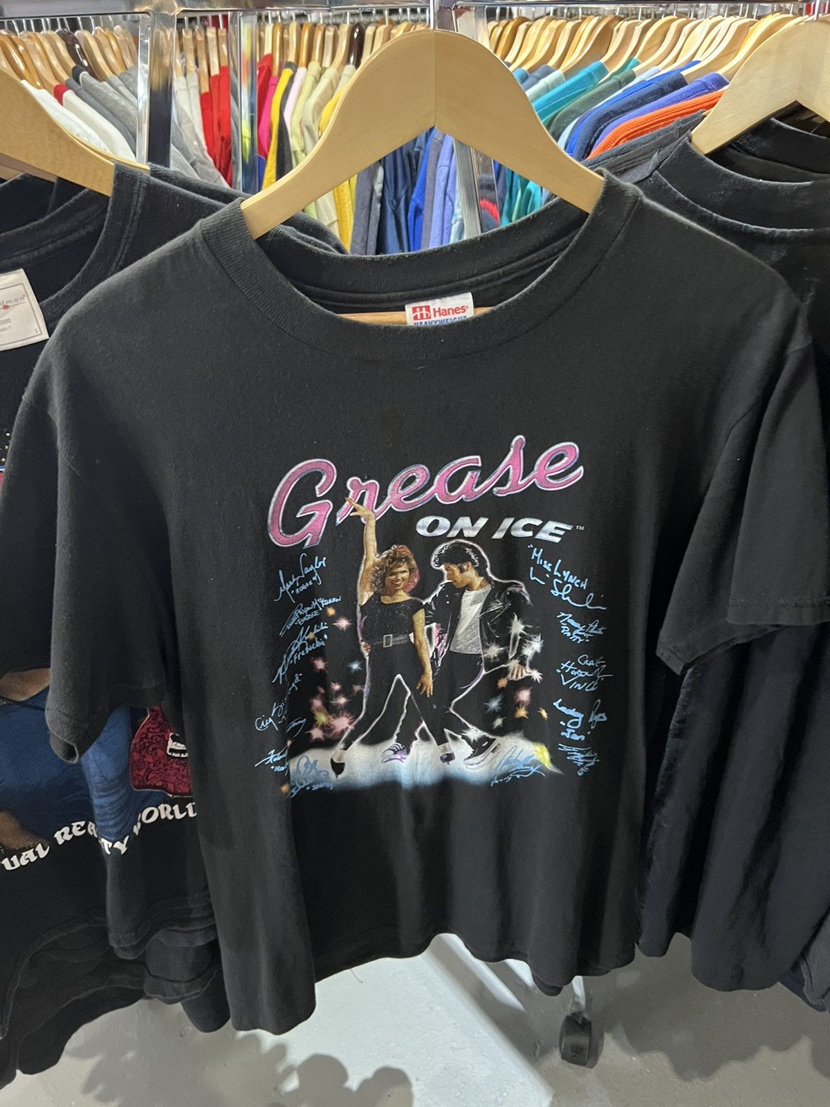Vintage Vintage Grease on Ice 1998 US Tour Movie Promo T-Shirt | Grailed