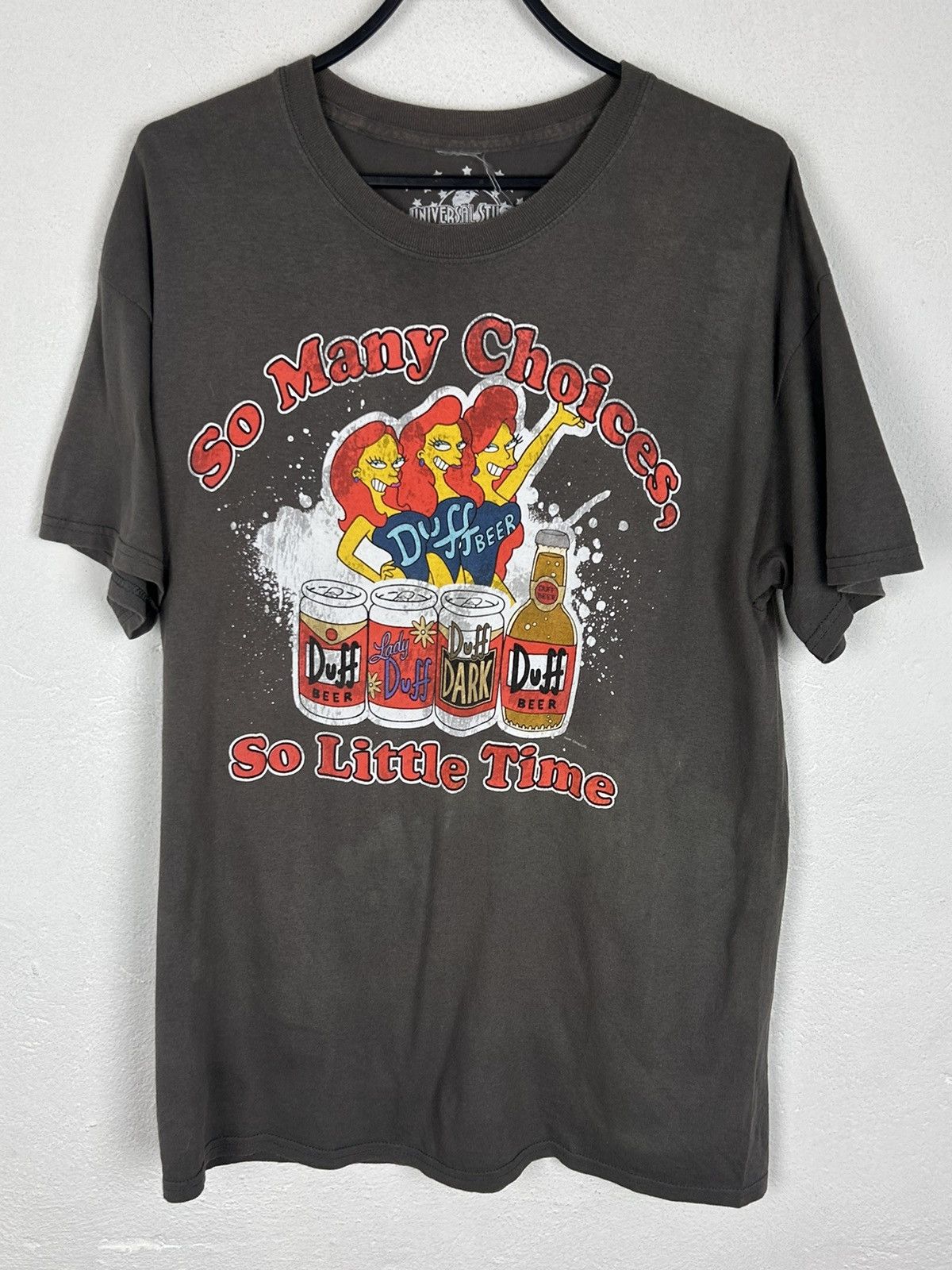 The Simpsons The Simpsons x Universal Studios 2013 Duff Beer T-Shirt ...