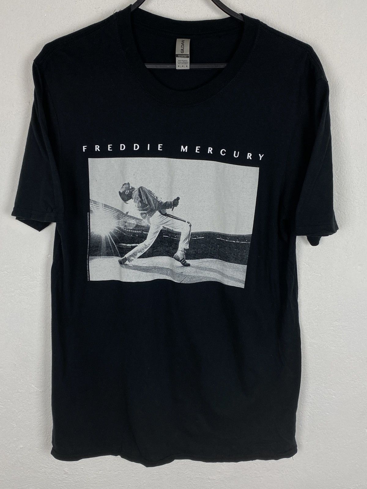Band Tees Queen Freddie Mercury 2019 Licensed T-Shirt In Black | Grailed