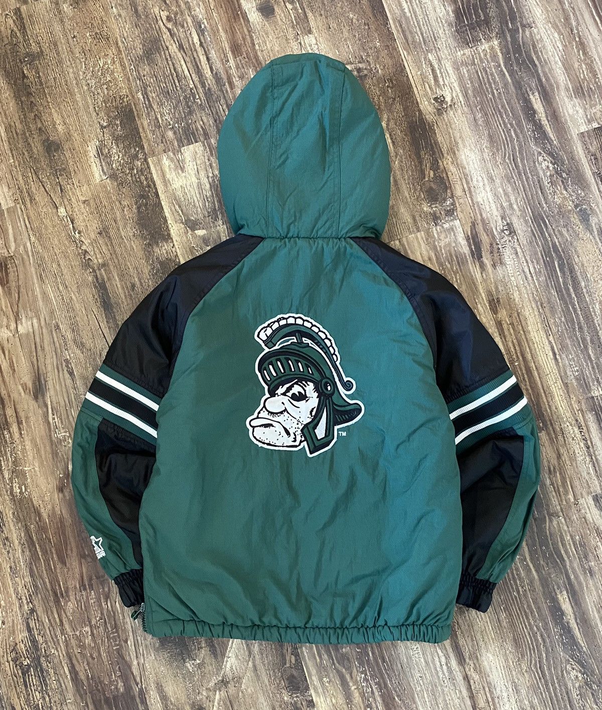Starter × Vintage Vintage 1990s Michigan State Spartans Starter Puffer ...