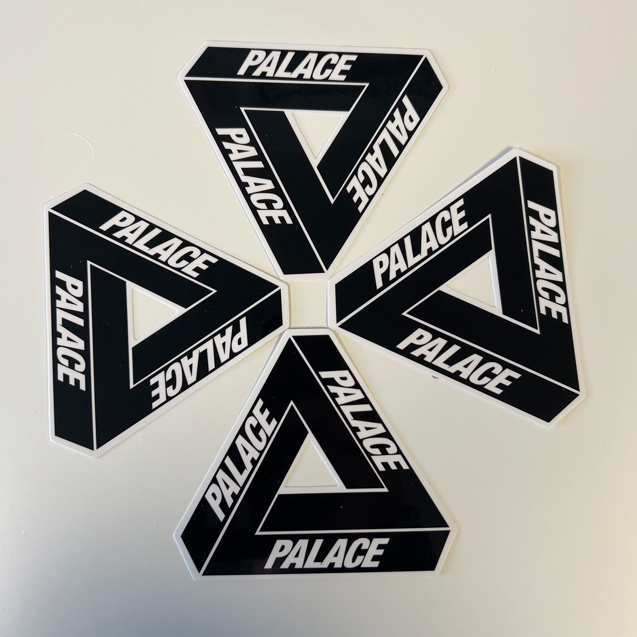 Palace Palace Tri-Ferg Sticker Black - Set Of 4 | Grailed