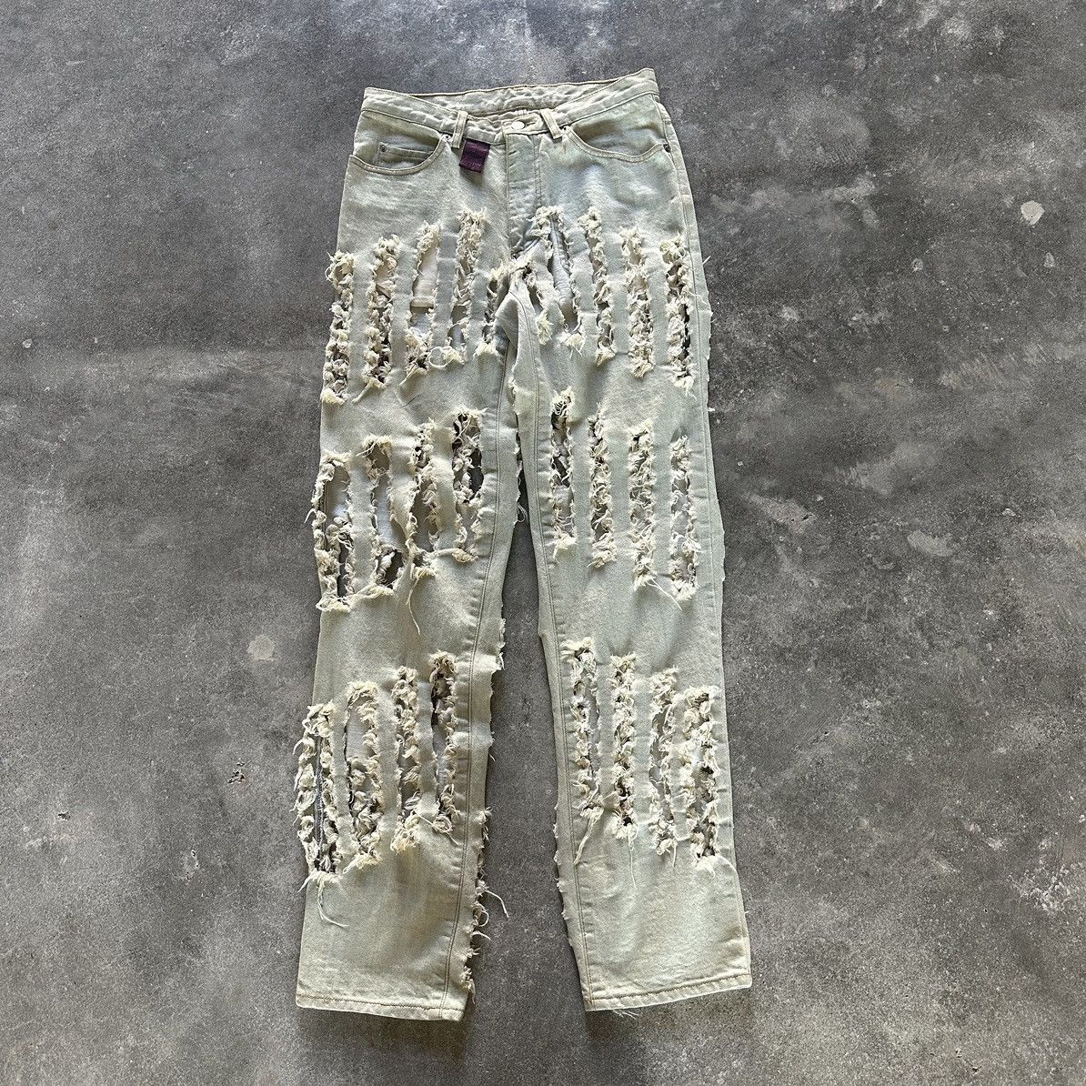 Vivienne Westwood "Cut, Slash, and Pull" denim jeans | Grailed
