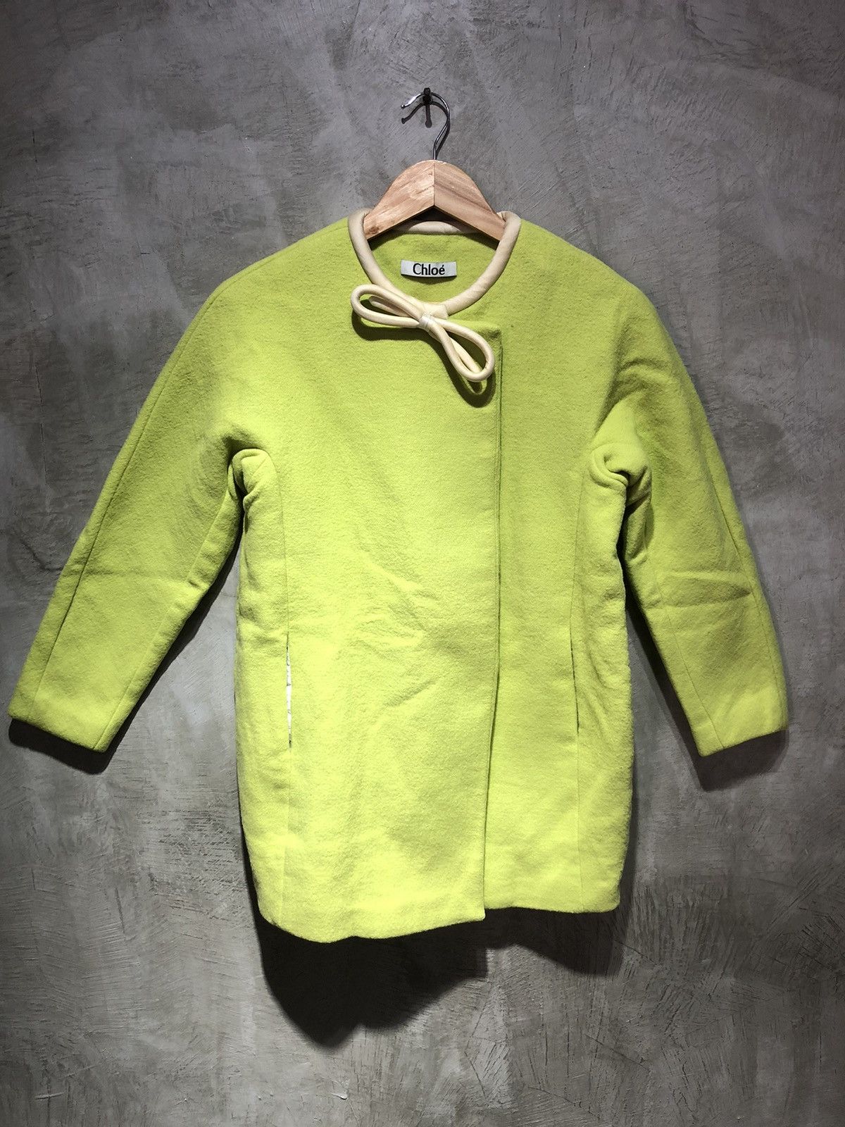 Chloe Chloe ribbon heavy coat | Grailed