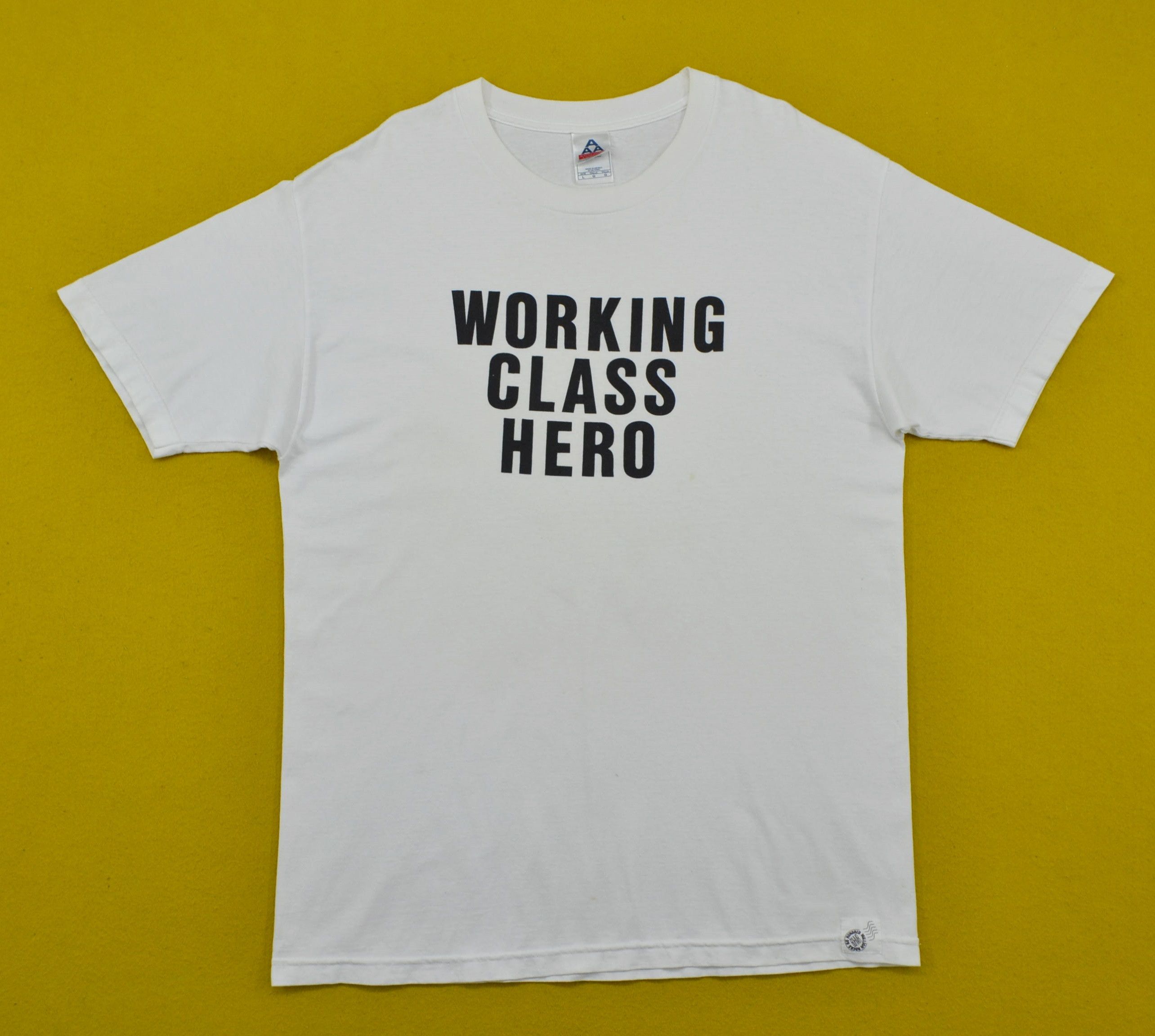 Band Tees × John Lennon × Vintage 90s Working Class Hero White T-Shirt | Grailed