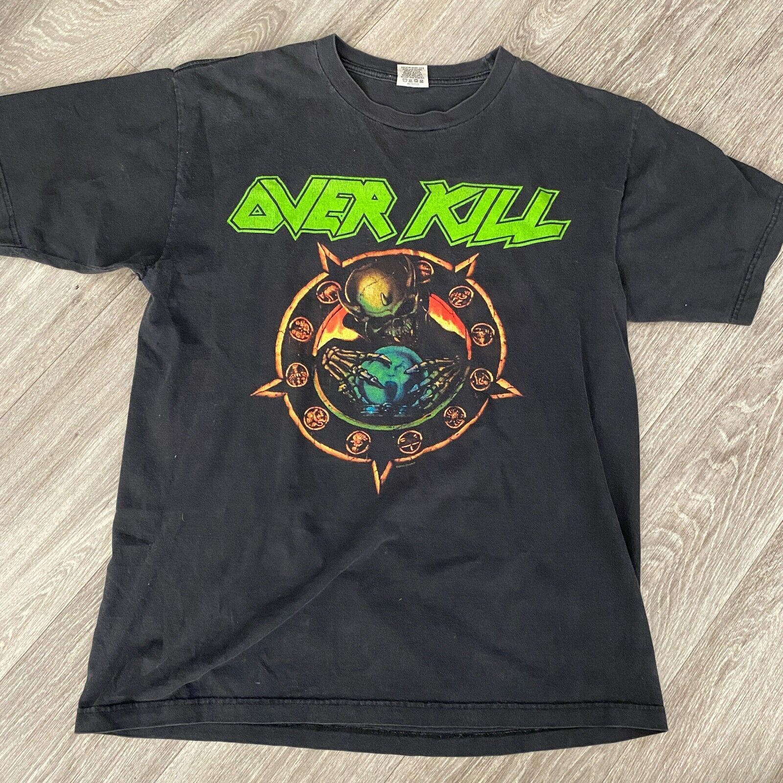 Vintage Overkill Thrash Metal Band Mens T-shirt Horrorscope Album ...