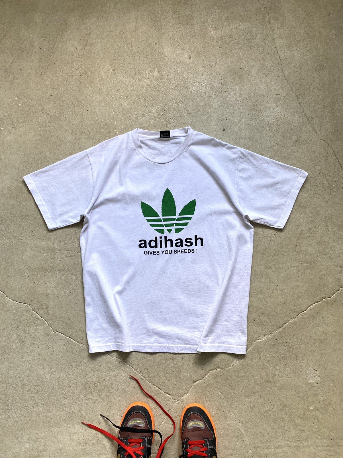 Rap Tees × Streetwear × Vintage 90’s Vintage Cannabis Adihash T Shirt ...