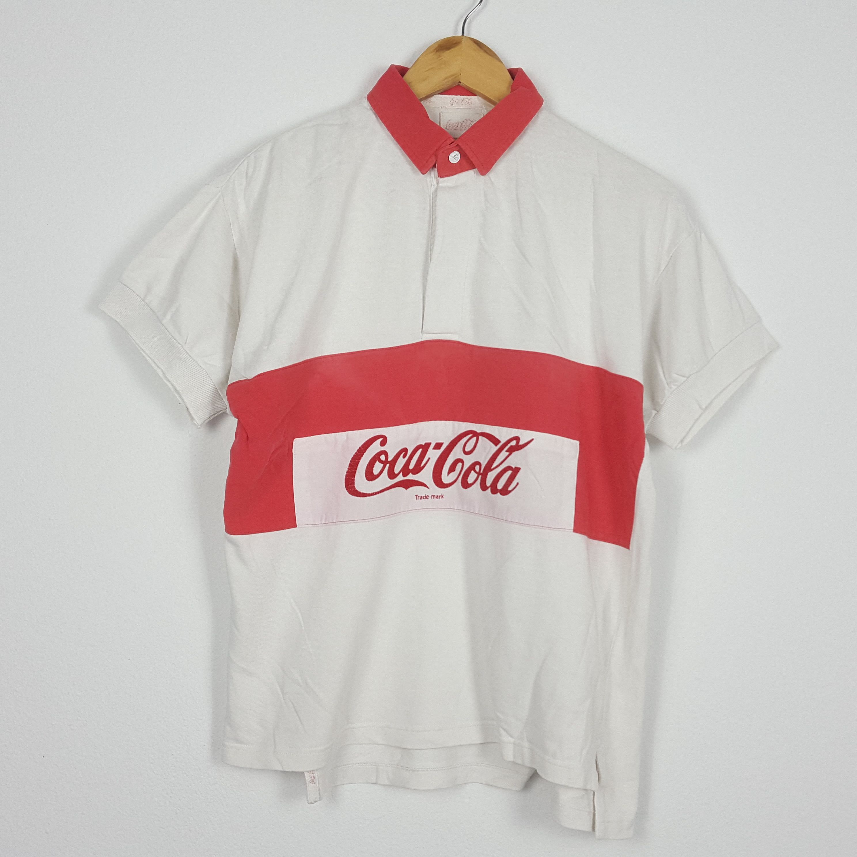 Vintage Coca-Cola Rugby Polo Shirt Streetwear Style | Grailed
