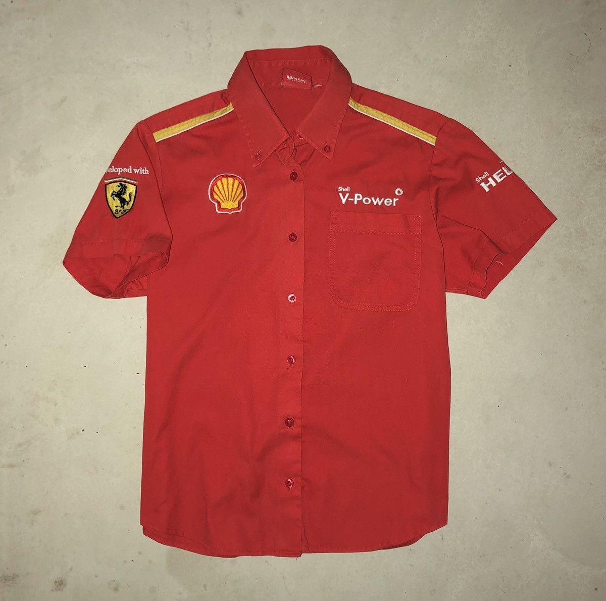 Ferrari × Racing × Streetwear Vintage Ferrari Shell Shirt racing | Grailed