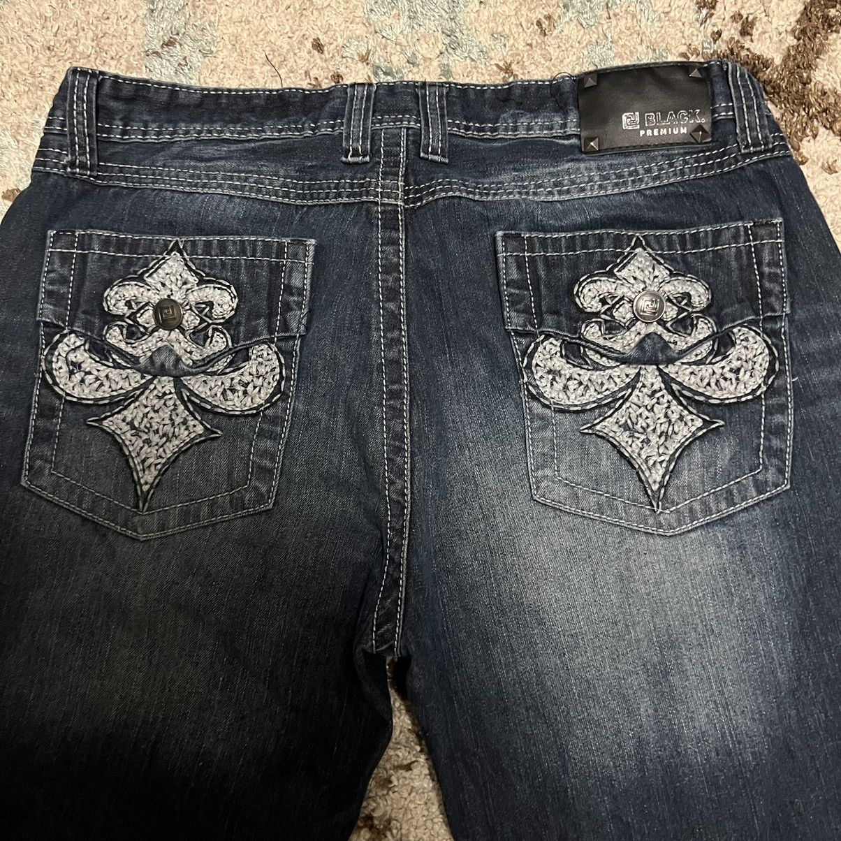 Affliction Black Fleur Jeans Low Rise Boot 36x32 Fleur Affliction Style ...