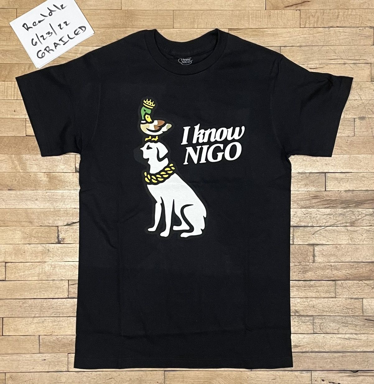 Human Made × Nigo Nigo x Human Made "I Know Nigo" Black T Shirt Size S ...