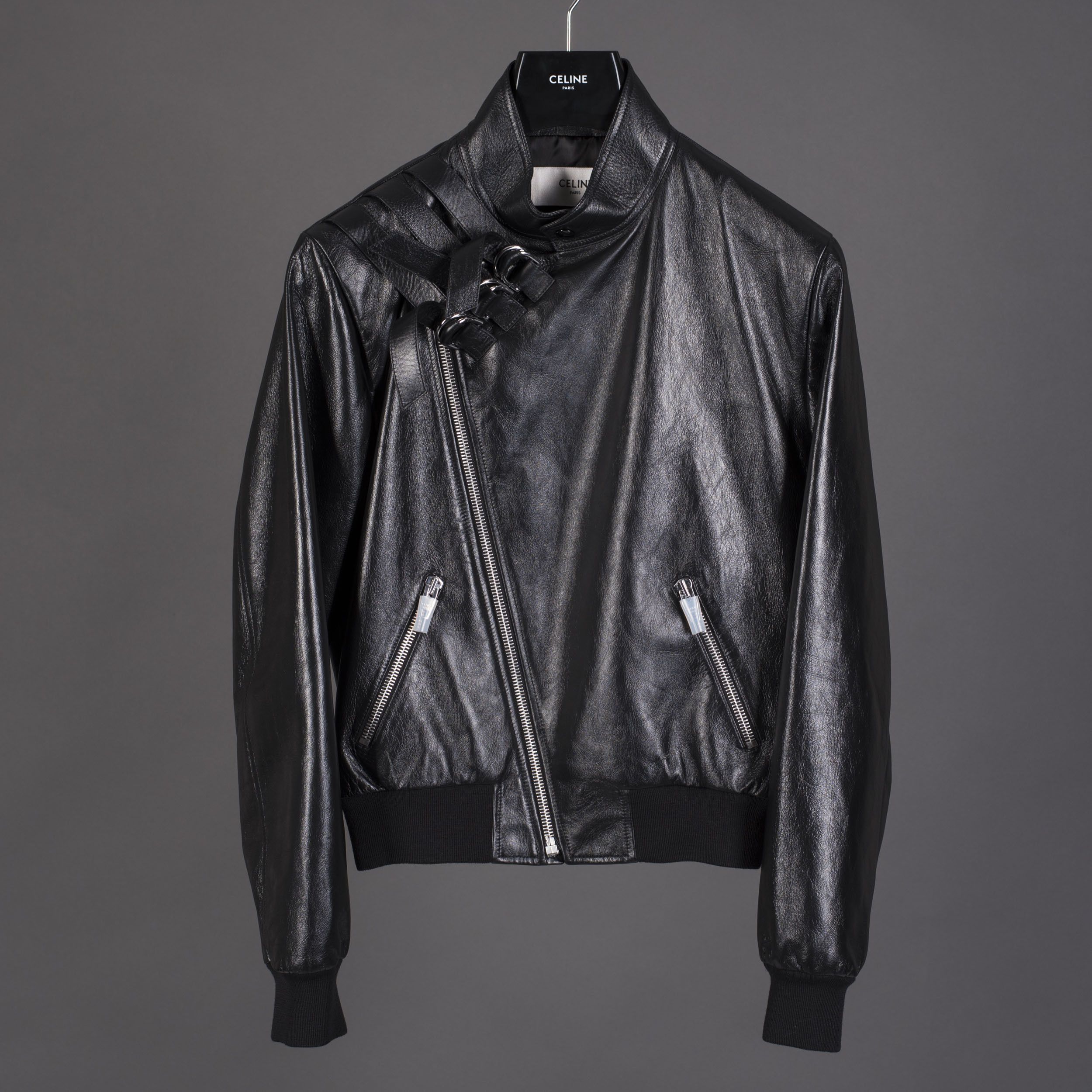 Celine by Hedi Slimane Strapped Blouson Leather Jacket | Grailed