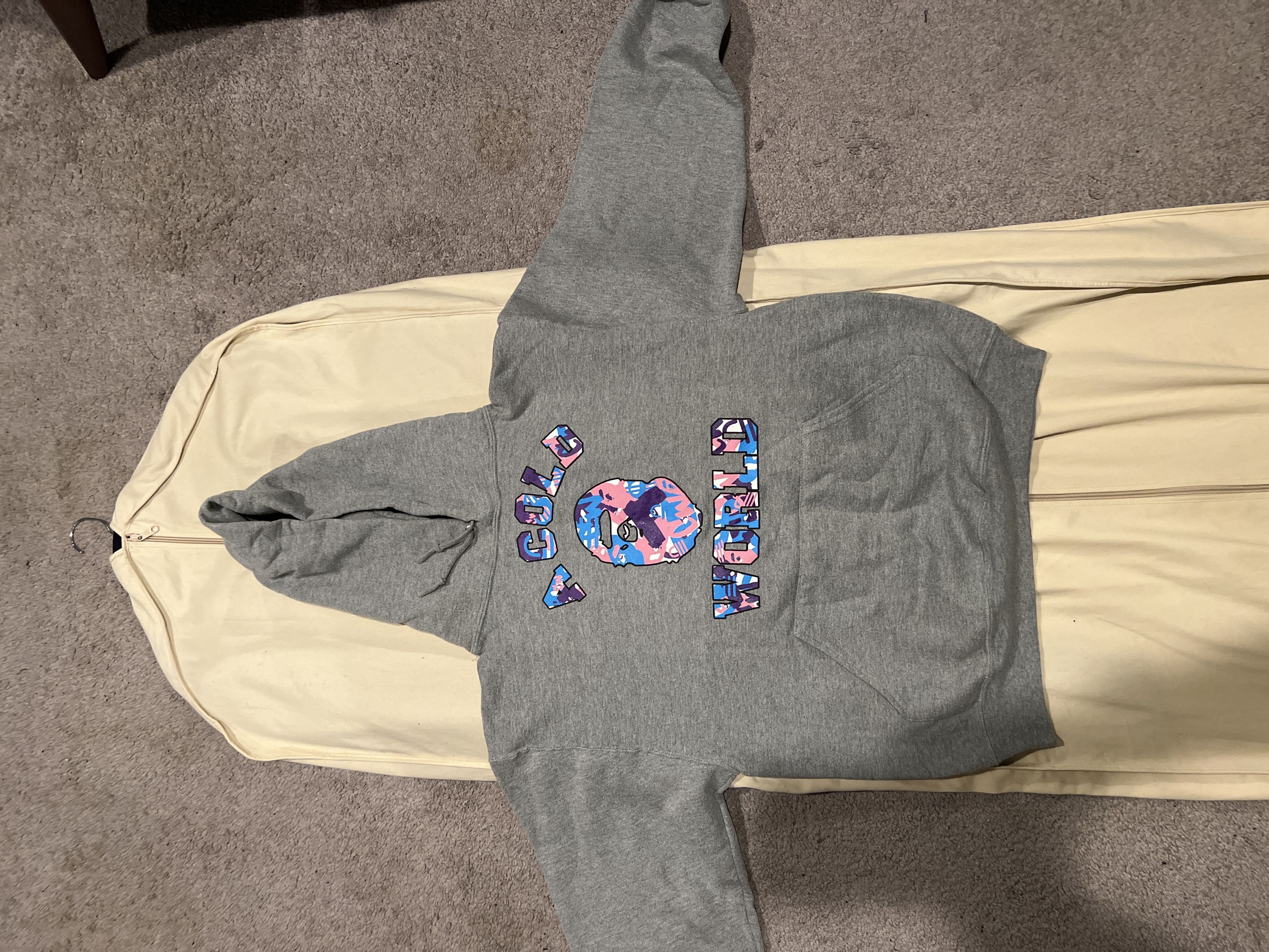 Vintage COLD WORLD Lockin Out Bape Hoodie | Grailed