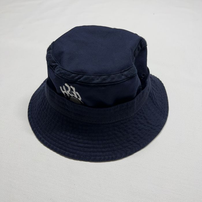 Team Sesh Team Sesh Bones Merch Skull Logo Bucket Hat Navy Blue | Grailed