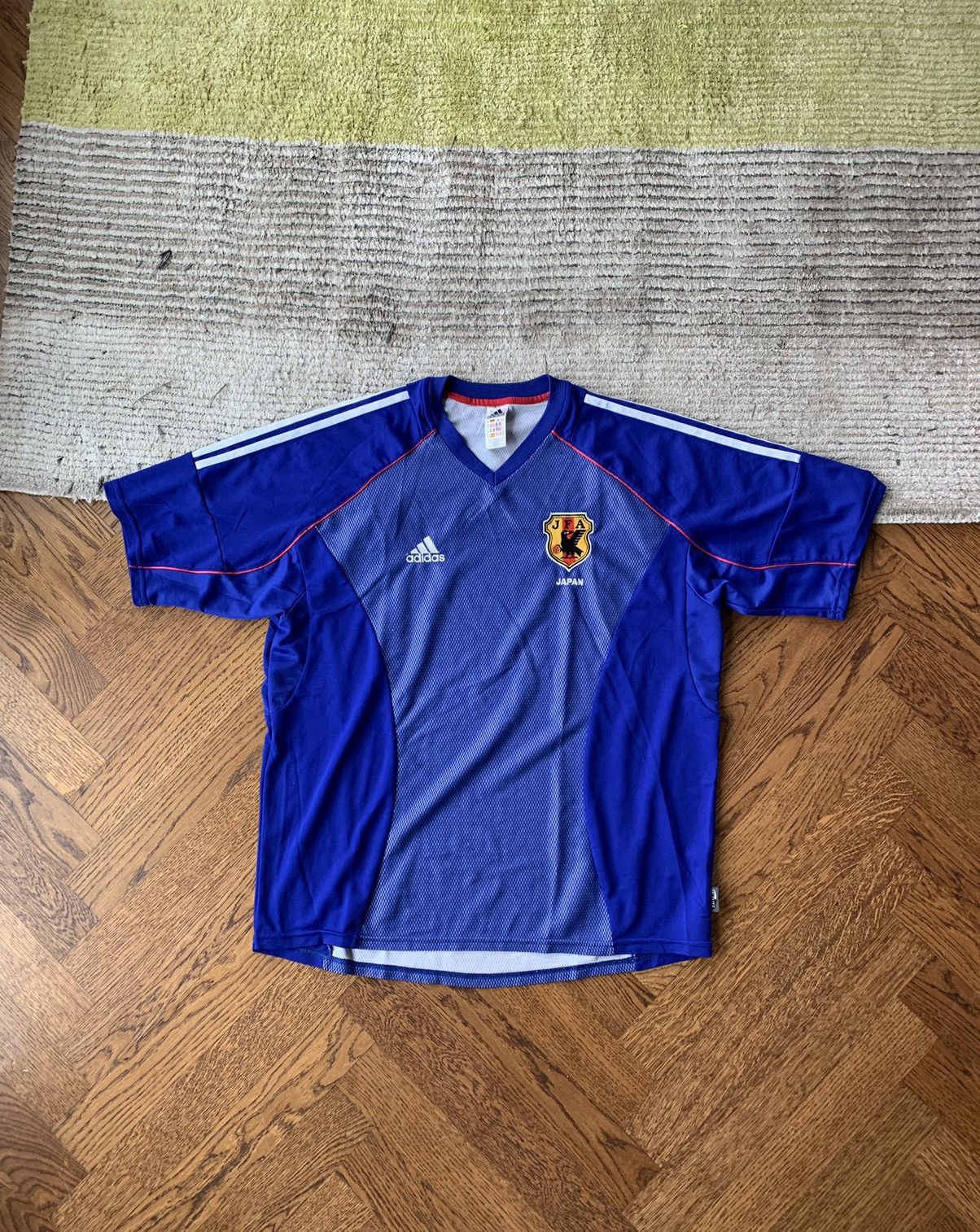 Adidas × Vintage 2002 Vintage Japan Soccer Jersey JFA Football Kit XL ...