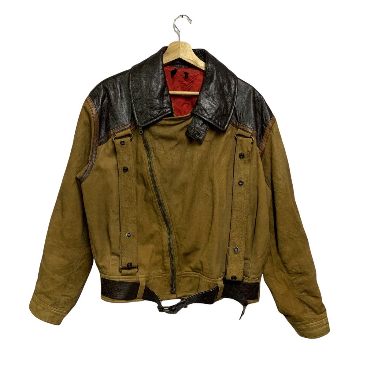 Armani × Giorgio Armani × Leather 🇮🇹MANI Leather By Giorgio Armani Suede Leather Jacket | Grailed