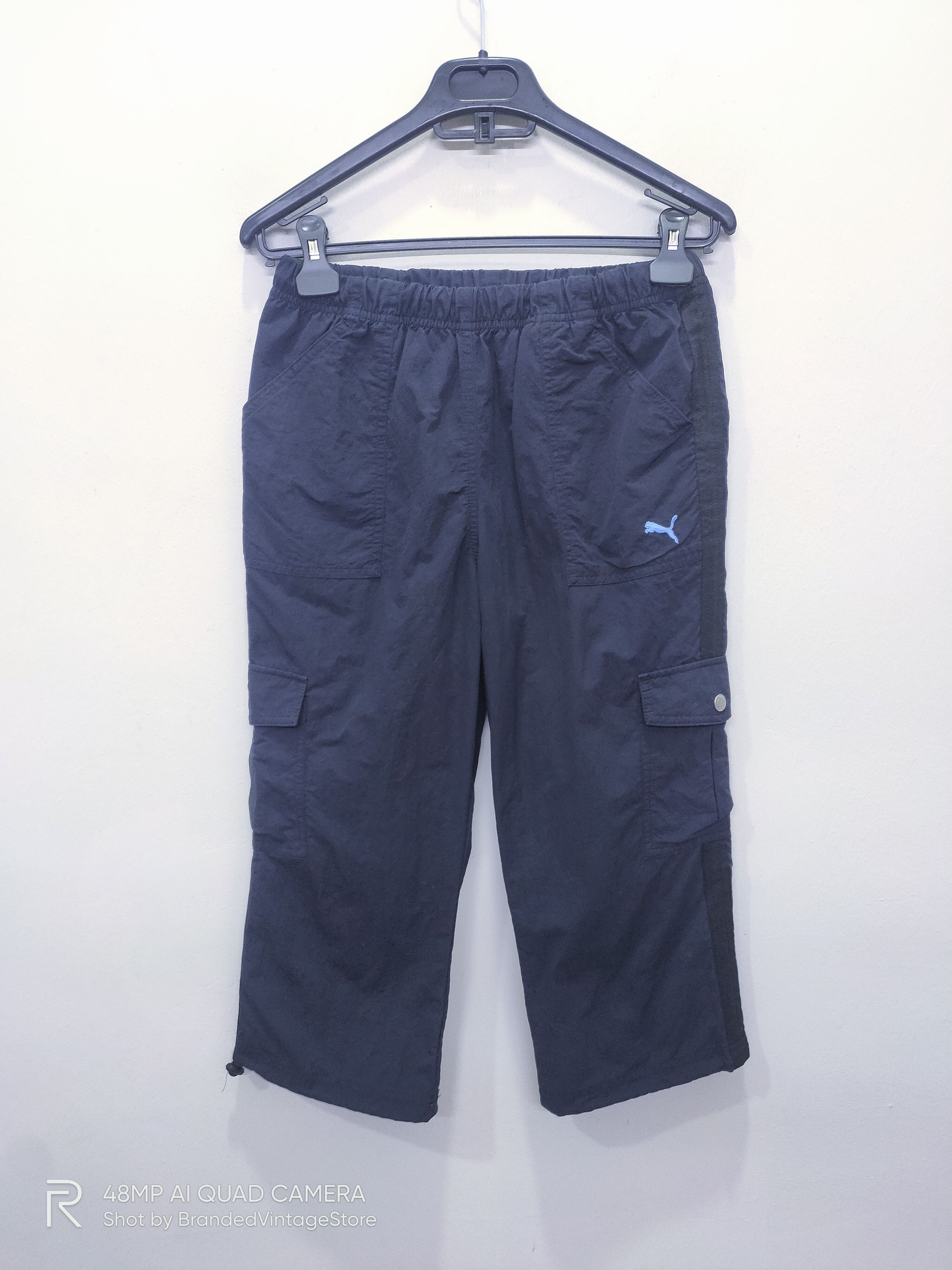 Puma PUMA Side Strap Pullover Multipocket Cargo Crop Sweat Pants | Grailed