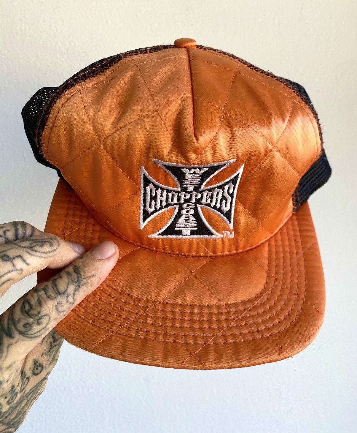 Vintage Vintage 2000s Quilted West Coast Choppers Snap Back Hat | Grailed