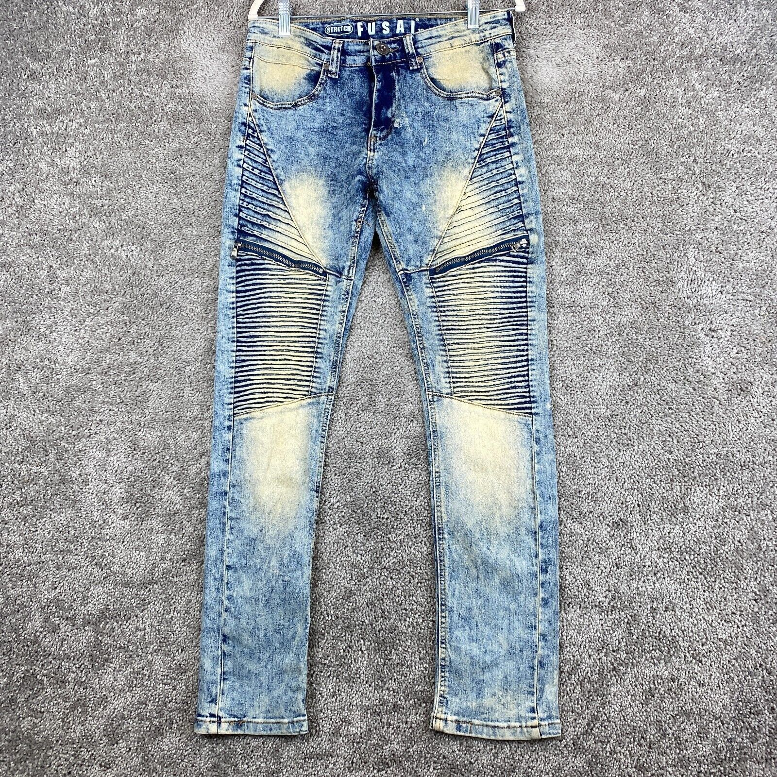 Vintage Fusai Jeans Mens Size 30 X 32 Blue Skinny Stretch Pants | Grailed