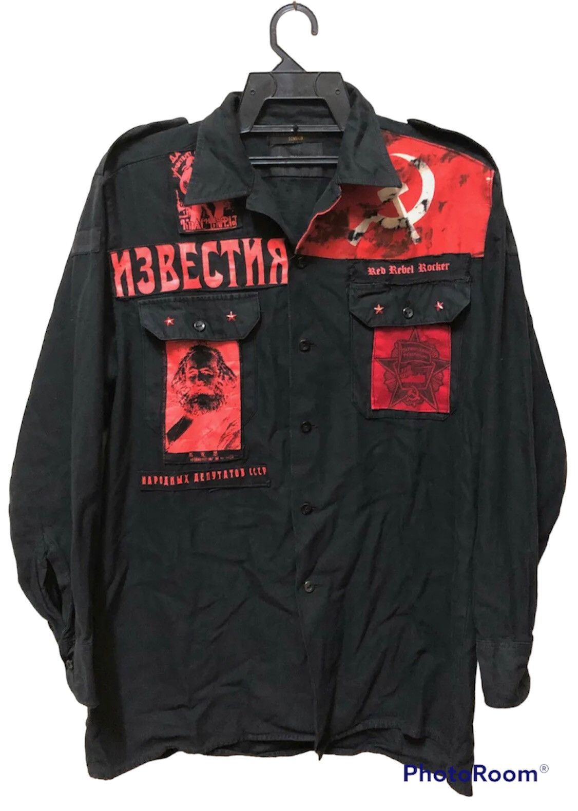 Vintage 80s ARTISTIQUE ET SENTIMENTAL LONDON RED REBEL ANARCHY SHIRT ...