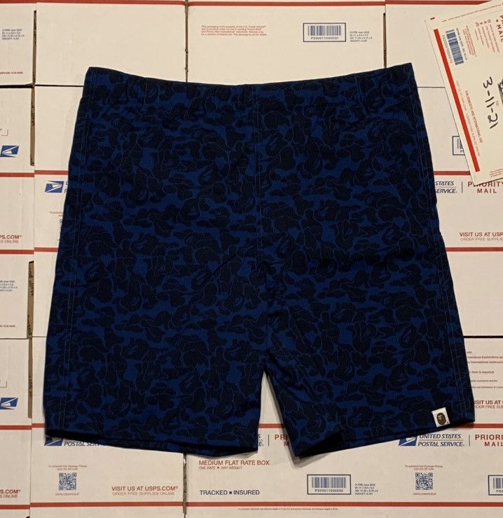 Bape OG Bape Blue Camo Swim Shorts | Grailed