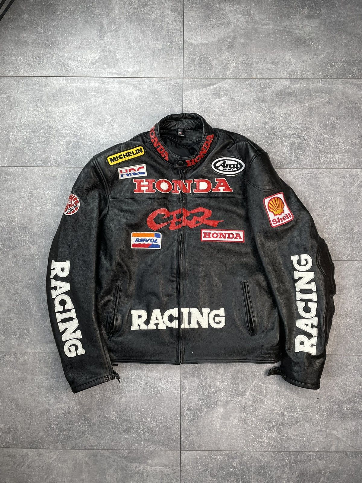 Honda Honda Repsol Vintage Racing Leather Jacket | Grailed