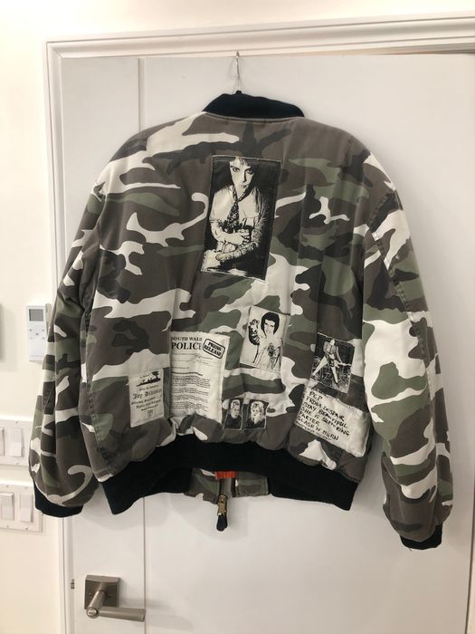 Raf Simons AW 2001 Snow Camouflage Patch Bomber | Grailed