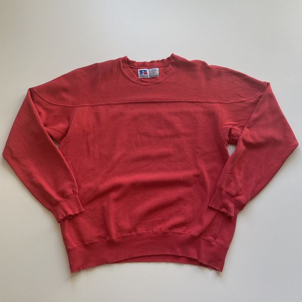 Vintage Vintage 90s Russel athletic crewneck sweater red made in USA | Grailed