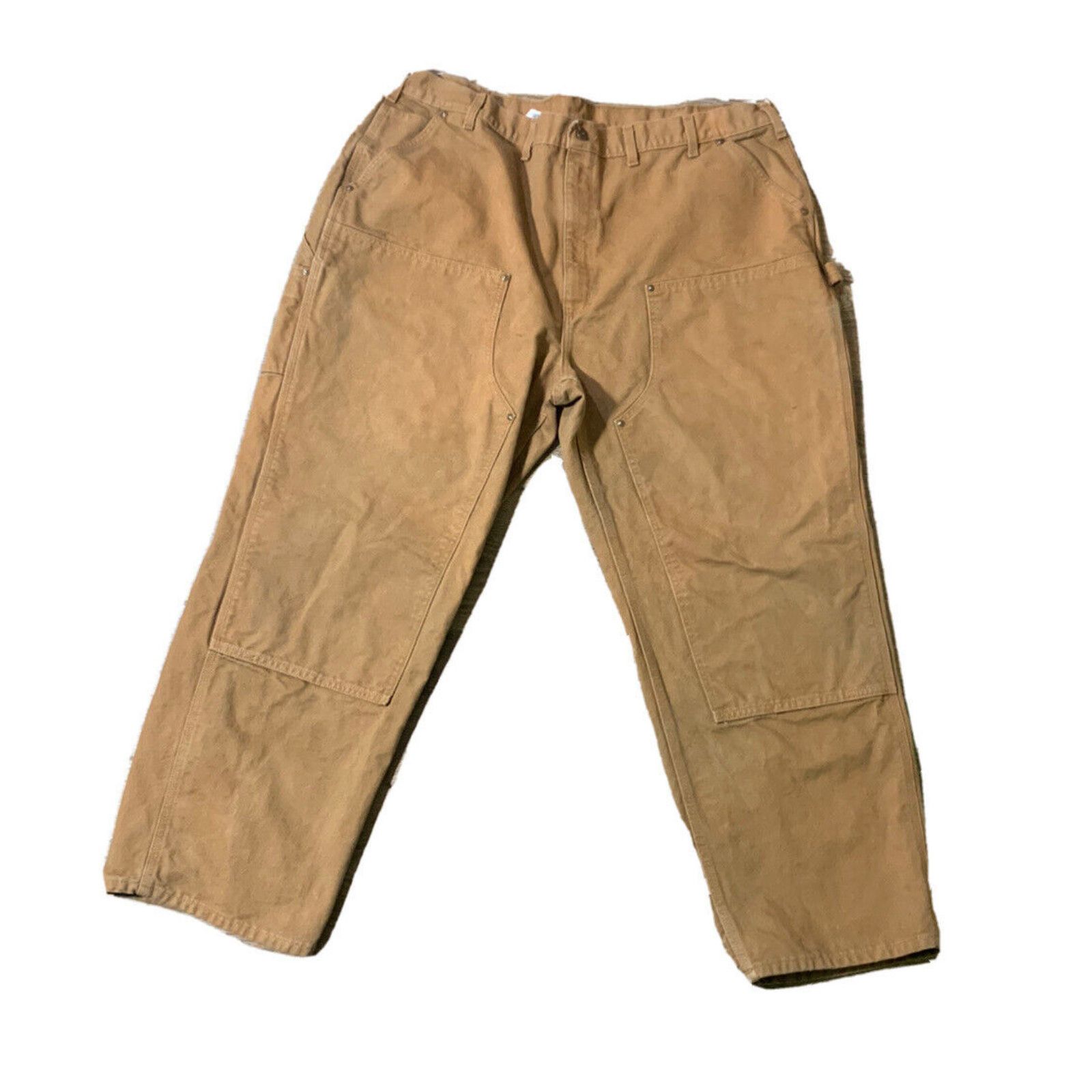 Carhartt Carhartt Men’s B136 Brown Double Knee Loose Orginal Fit Pants ...