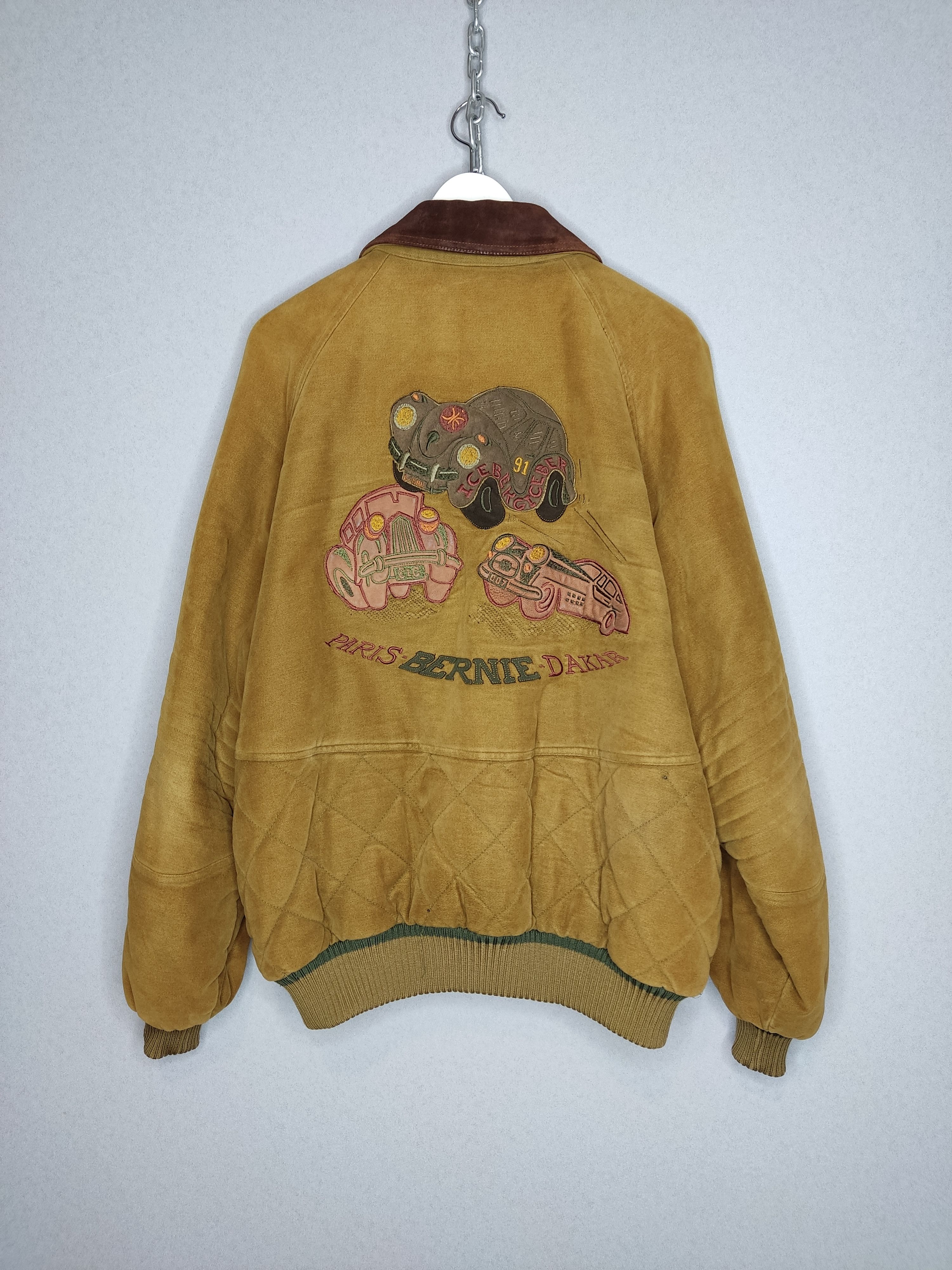 Vintage 90s Iceberg Paris Bernie Dakar Wool Bomber Jacket Vintage | Grailed