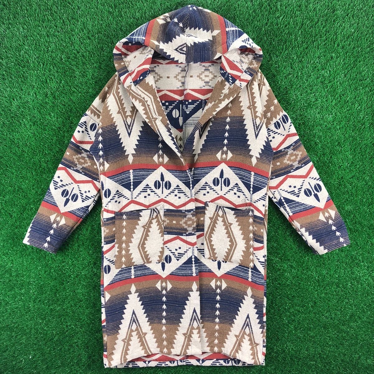 Cardigan Navajo Native Multicolor Cardigan Down Jacket by Radarista ...