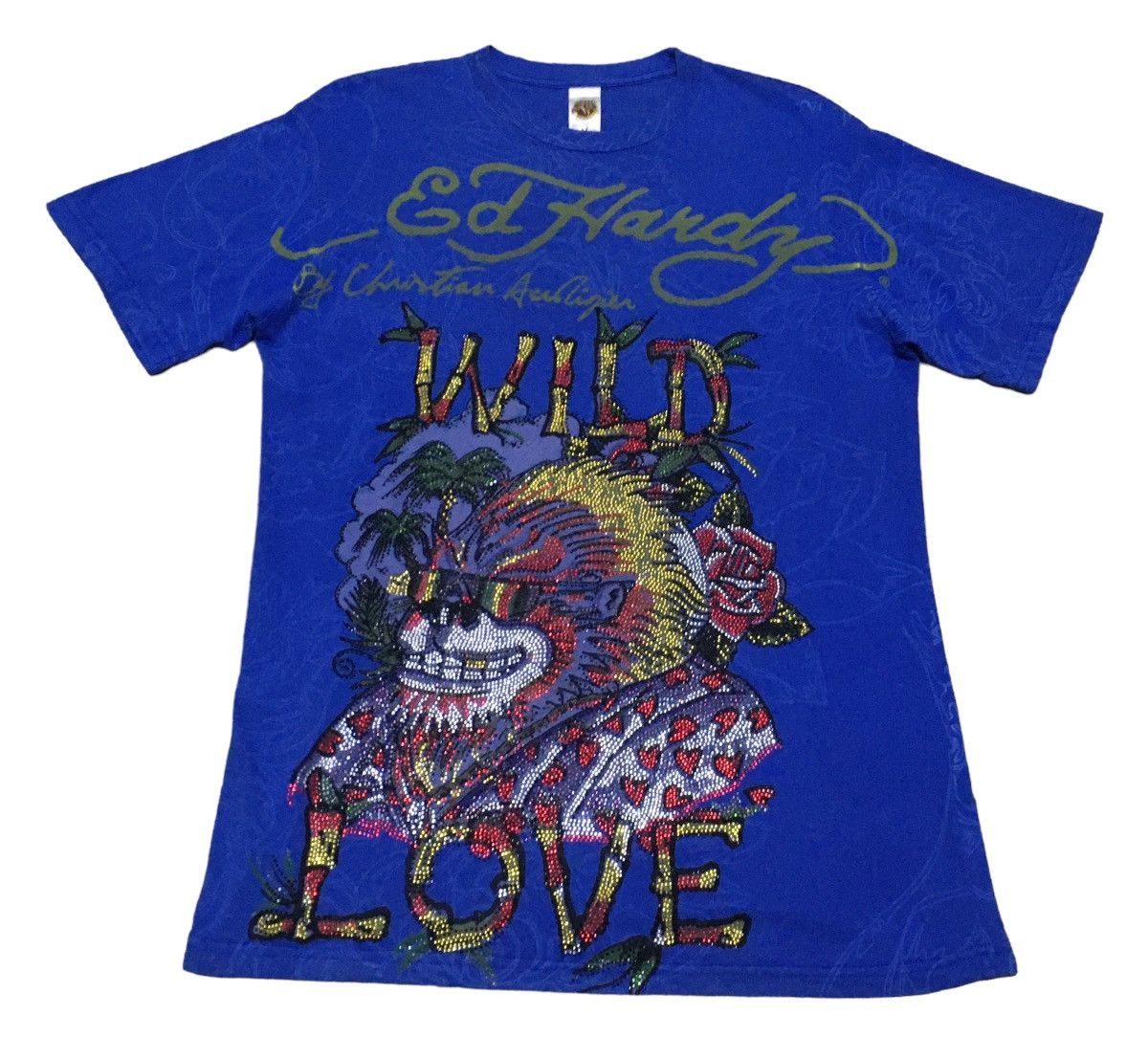 Vintage Rare Design Vintage Ed Hardy Full Print T-shirt 2000s | Grailed