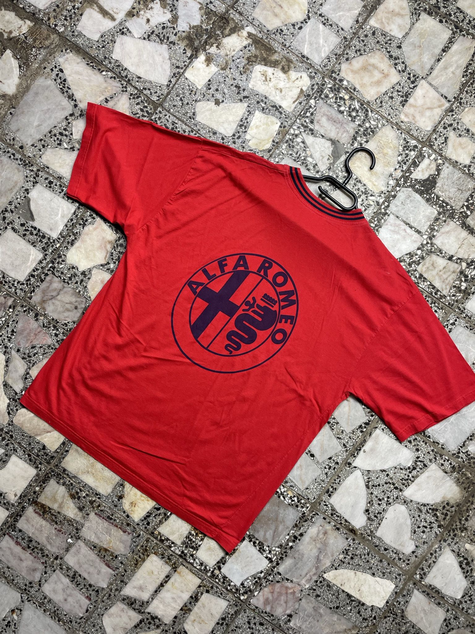 Formula 1 × Racing × Vintage VINTAGE 90S ALFA ROMEO RED BIG LOGO RACING ...