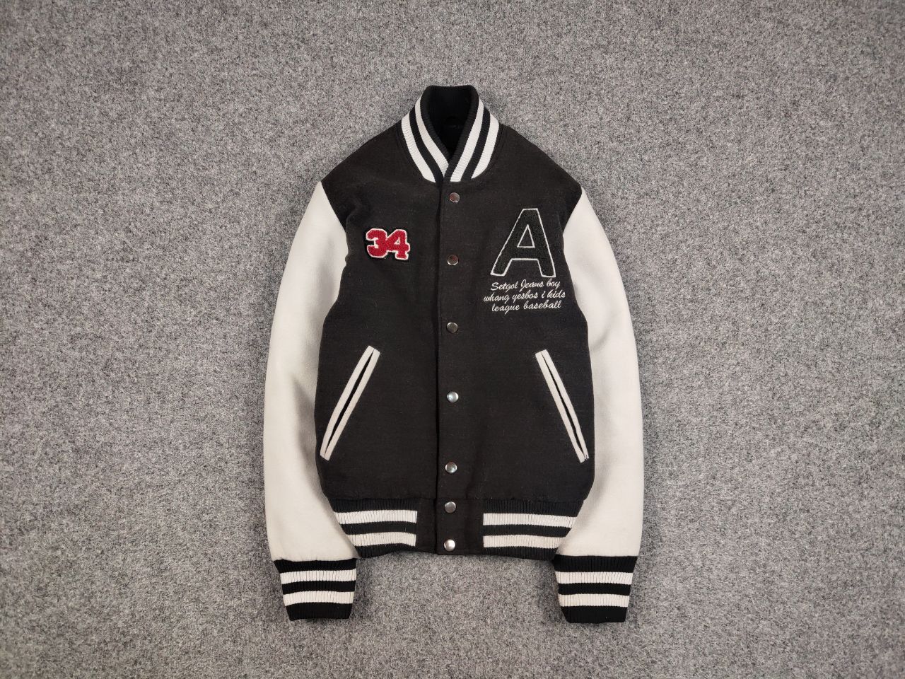 Streetwear × Varsity Jacket × Vintage Vintage 90s Varsity Jacket Bomber ...
