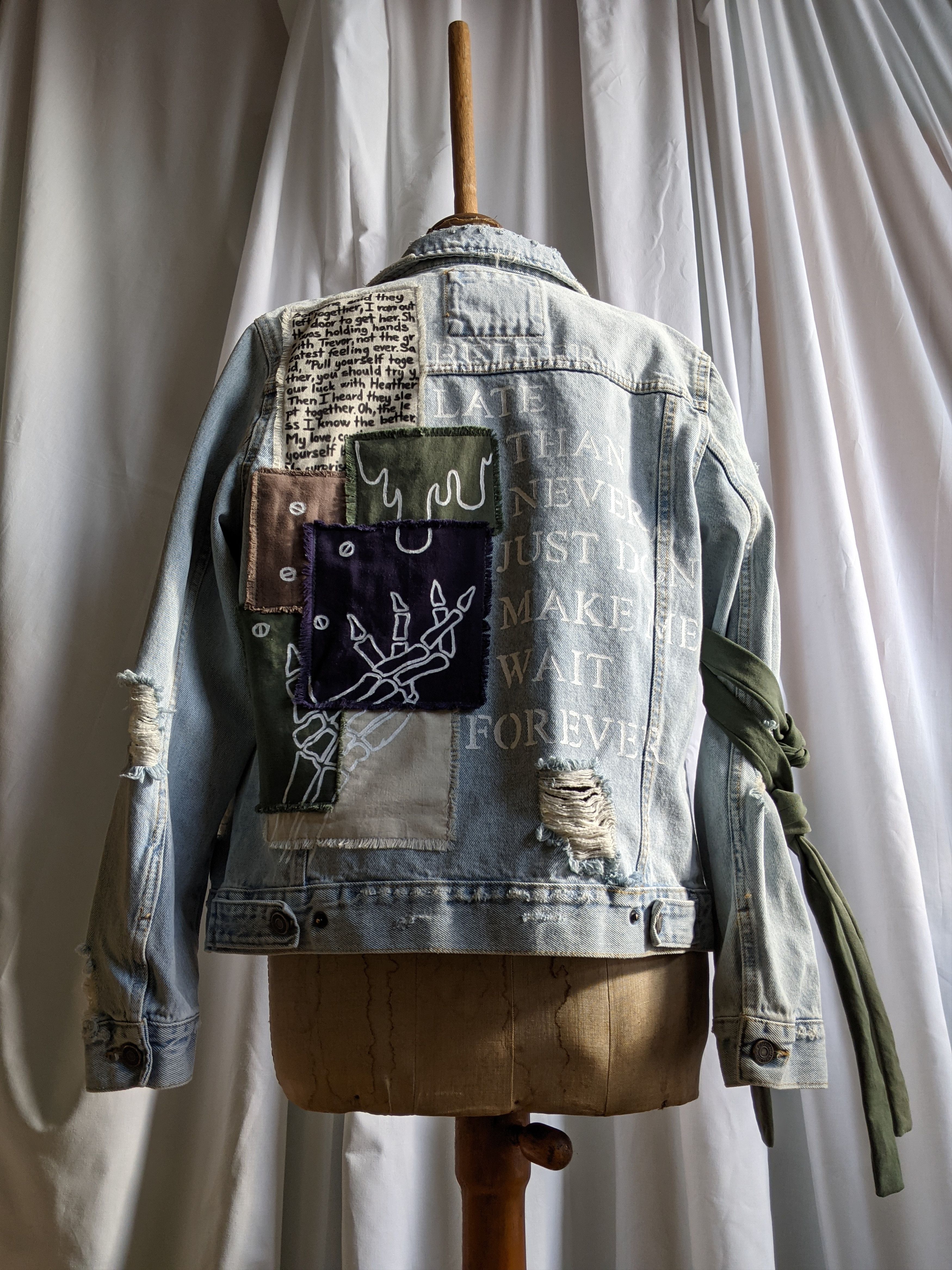 Handmade Handcrafted patchwork jacket "SKELETON hand" (all sizes) | Grailed